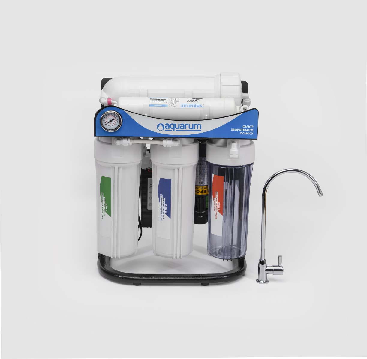 Reverse osmosis filter Aquarum HF ( High Flow ) 10″ METAL SERIES 500 ...