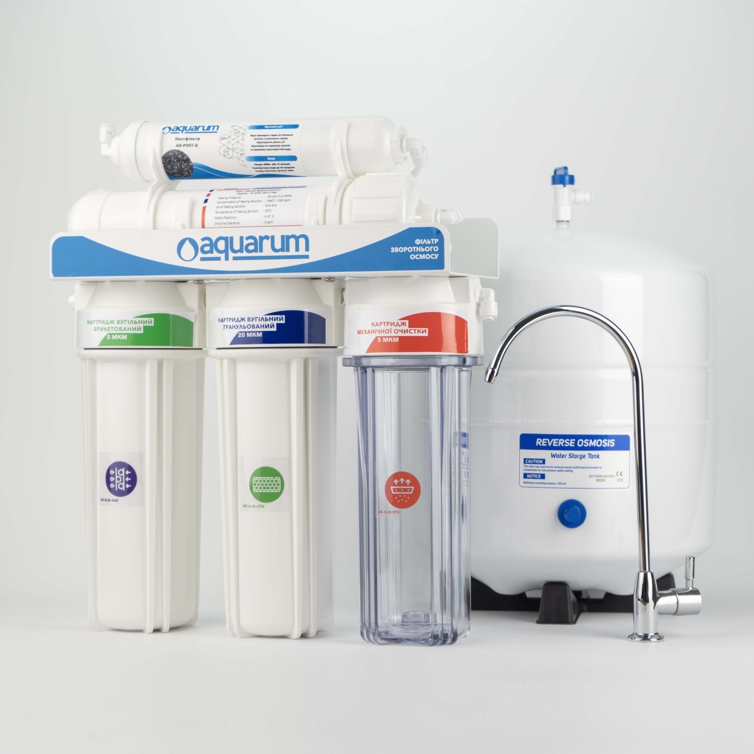 Фільтр зворотного осмосу Aquarum Simple RO-5 - Aquarum